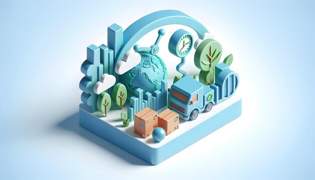 Premium Photo | 3d flat icon as Eco Efficient Operations Businesses ... Premium Photo | 3d flat icon as Eco Efficient Operations Businesses ...