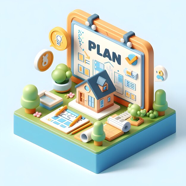 Premium Photo | 3D flat icon with wording Plan on an project management ... Premium Photo | 3D flat icon with wording Plan on an project management ...