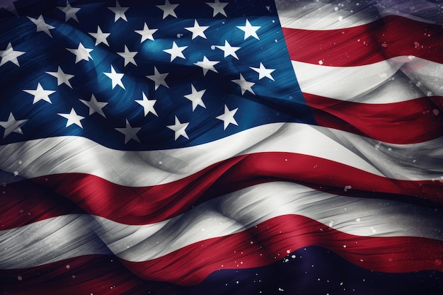 Premium Ai Image 3d Illustration Of The American Flag Ai Generative
