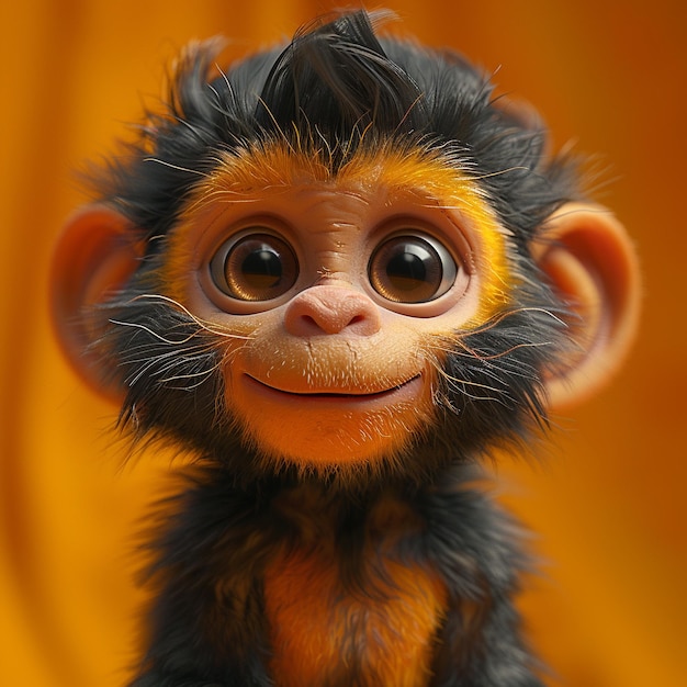 Premium Photo | 3d Monkey cartoon character Premium Photo | 3d Monkey cartoon character