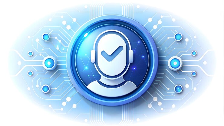 3D Neural Network Icon with QA Badge for AIenhanced QA Isolated Vector Design on White ...