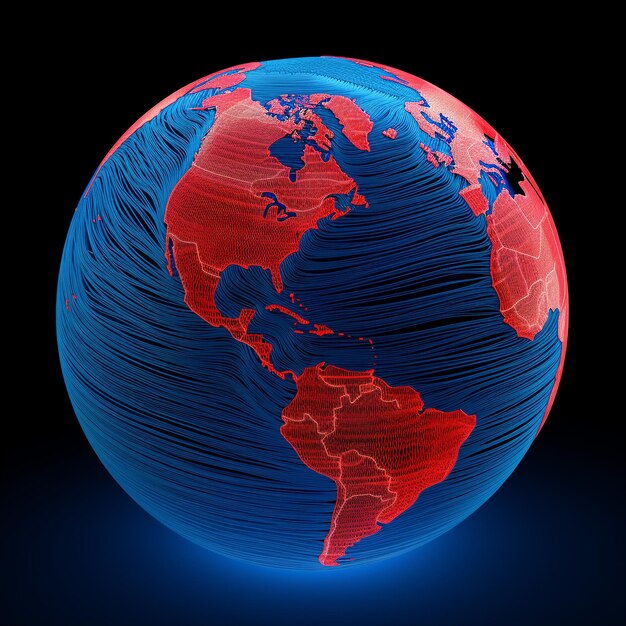 Premium Photo | 3D Planet globe terrestrial illustration Premium Photo | 3D Planet globe terrestrial illustration