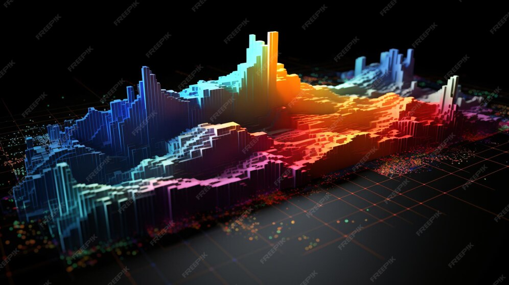 3d Redner Of Concept Data Visulization Collection Premium Ai Generated Image