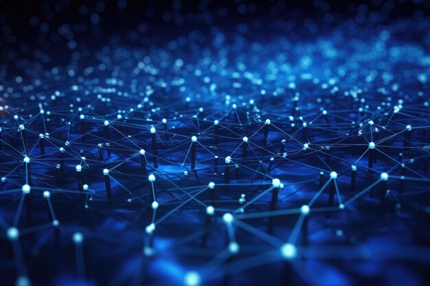 Premium Ai Image 3d Rendering Of Abstract Background With Connection Lines And Dots Network