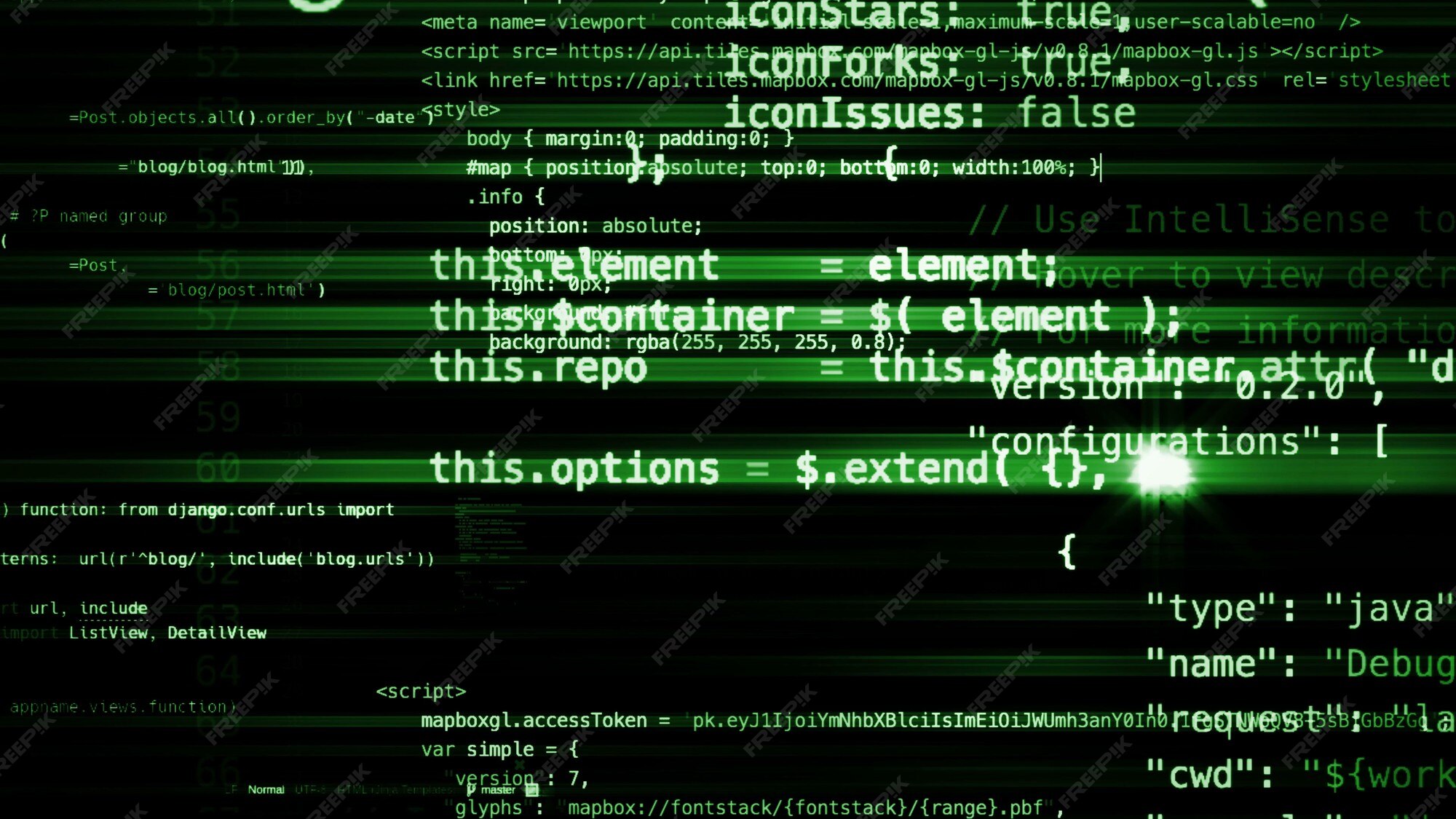 Premium Photo | 3d rendering abstract blocks of code that are in the ...