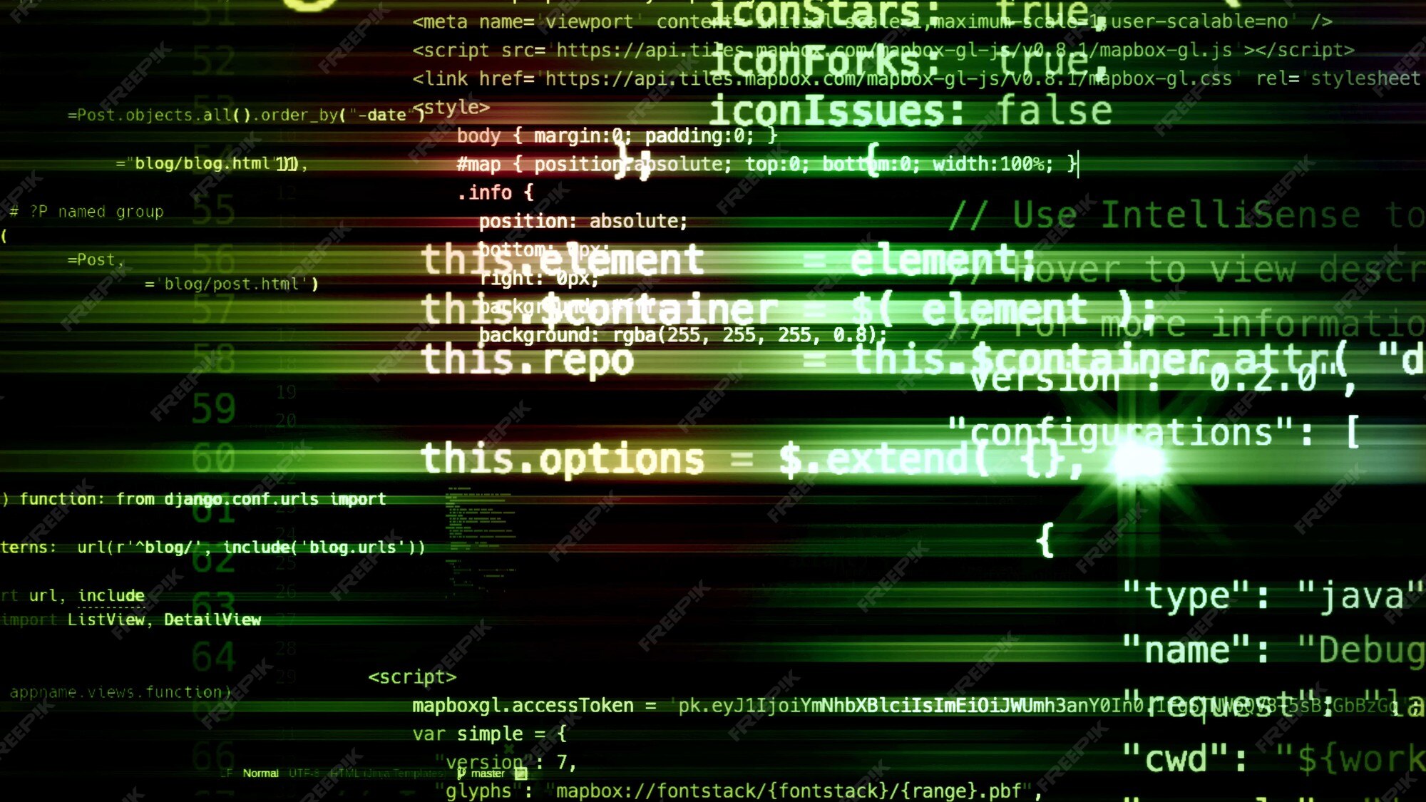 Premium Photo | 3D rendering abstract blocks of code that are in the ...