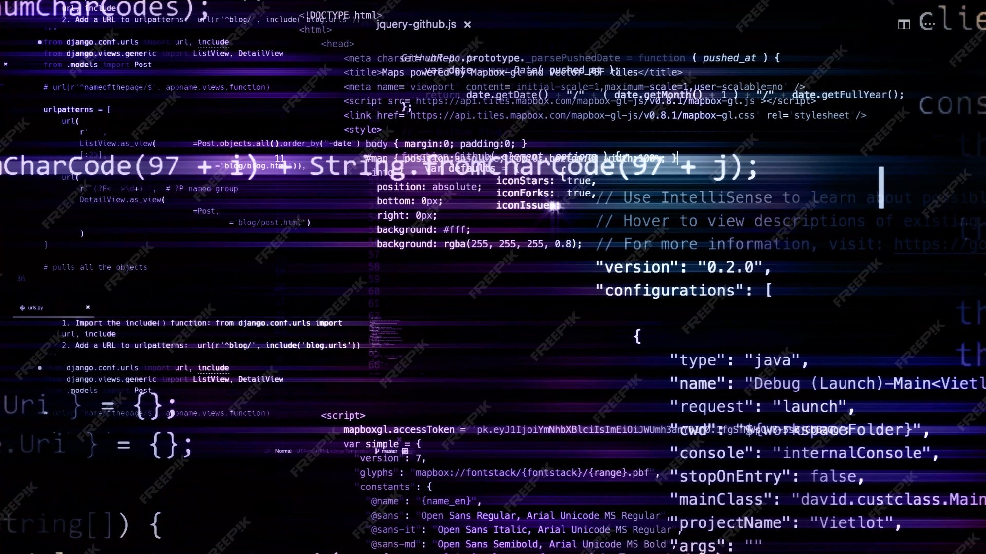 Premium Photo | 3D rendering abstract blocks of code that are in the ...