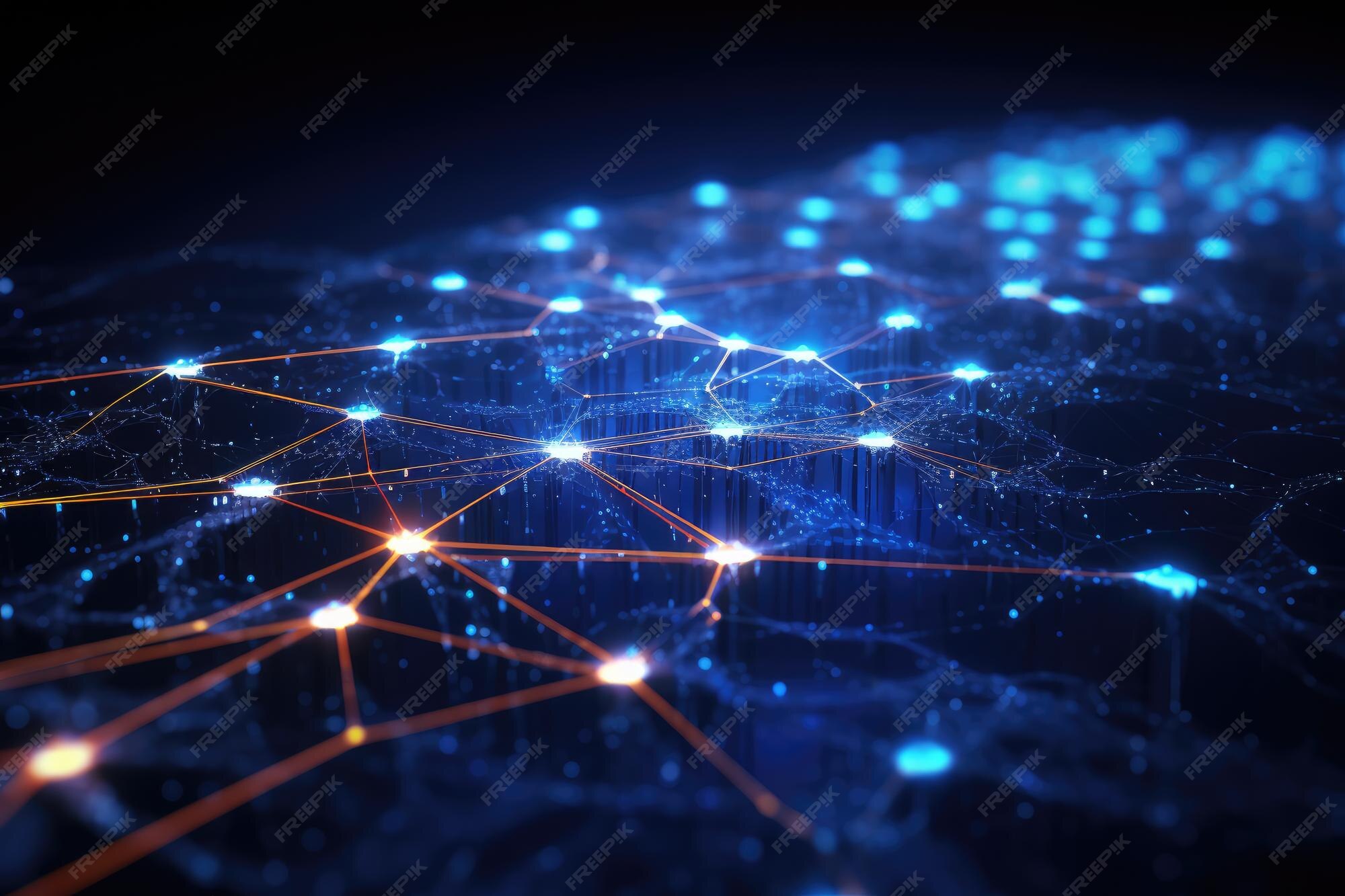 Premium Photo | 3d rendering of abstract digital technology background with connection lines and ...