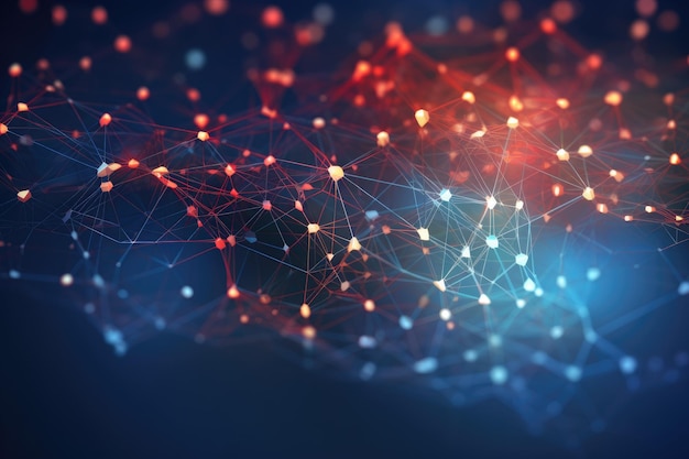 Premium Ai Image 3d Rendering Of Abstract Technology Digital Background Network Connection