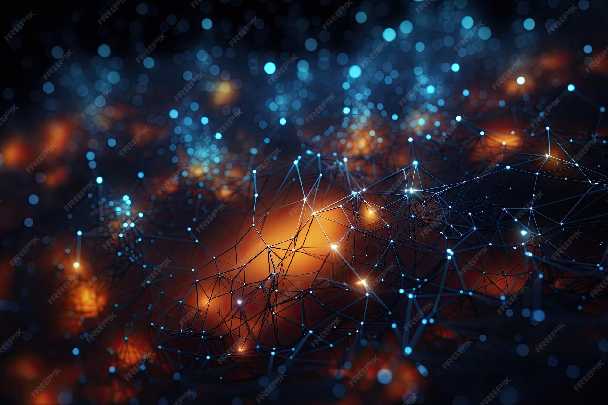Premium Photo 3d Rendering Of Abstract Technology Digital Background Network Connection