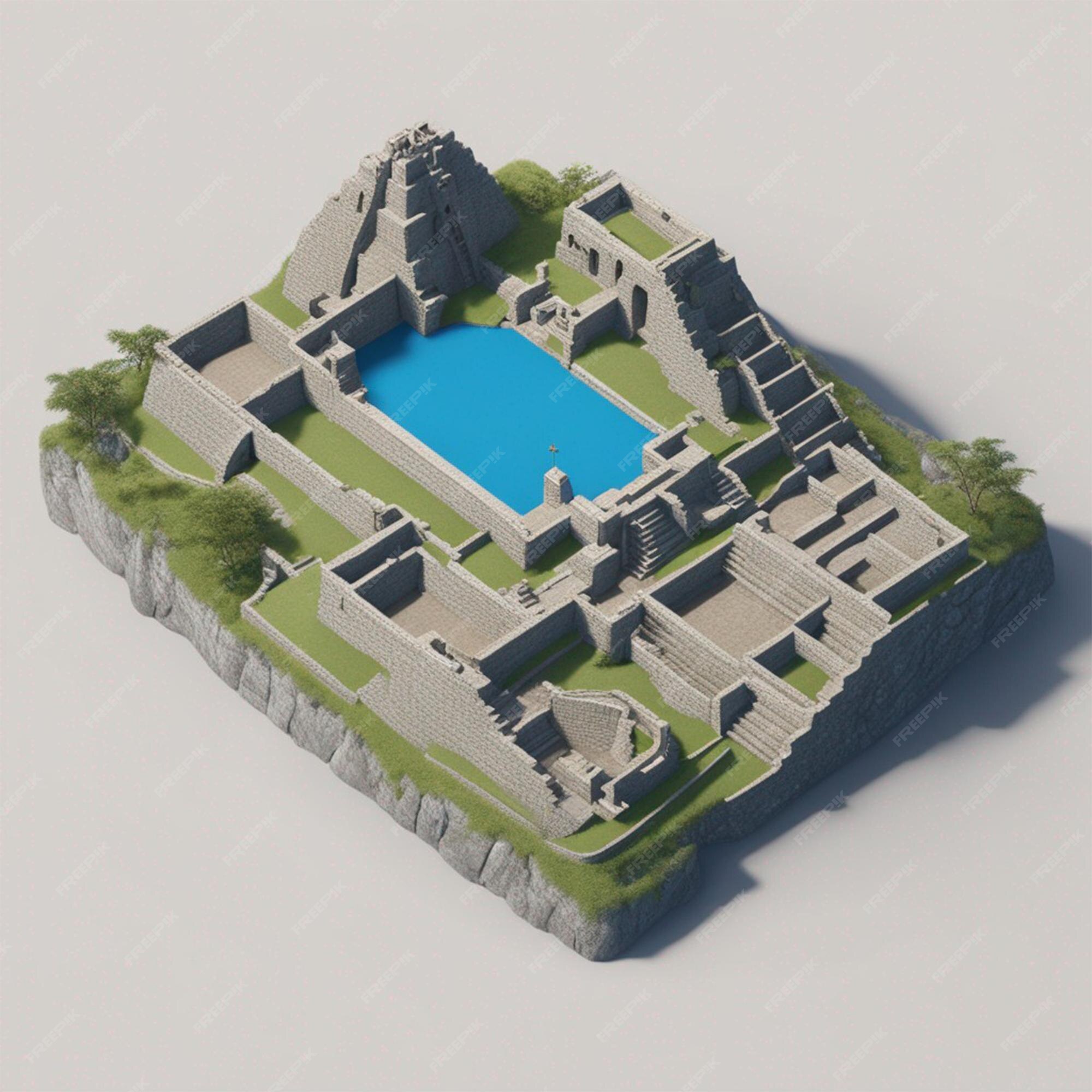 Premium Photo | 3d rendering of Machu Picchu ai generated Premium Photo | 3d rendering of Machu Picchu ai generated