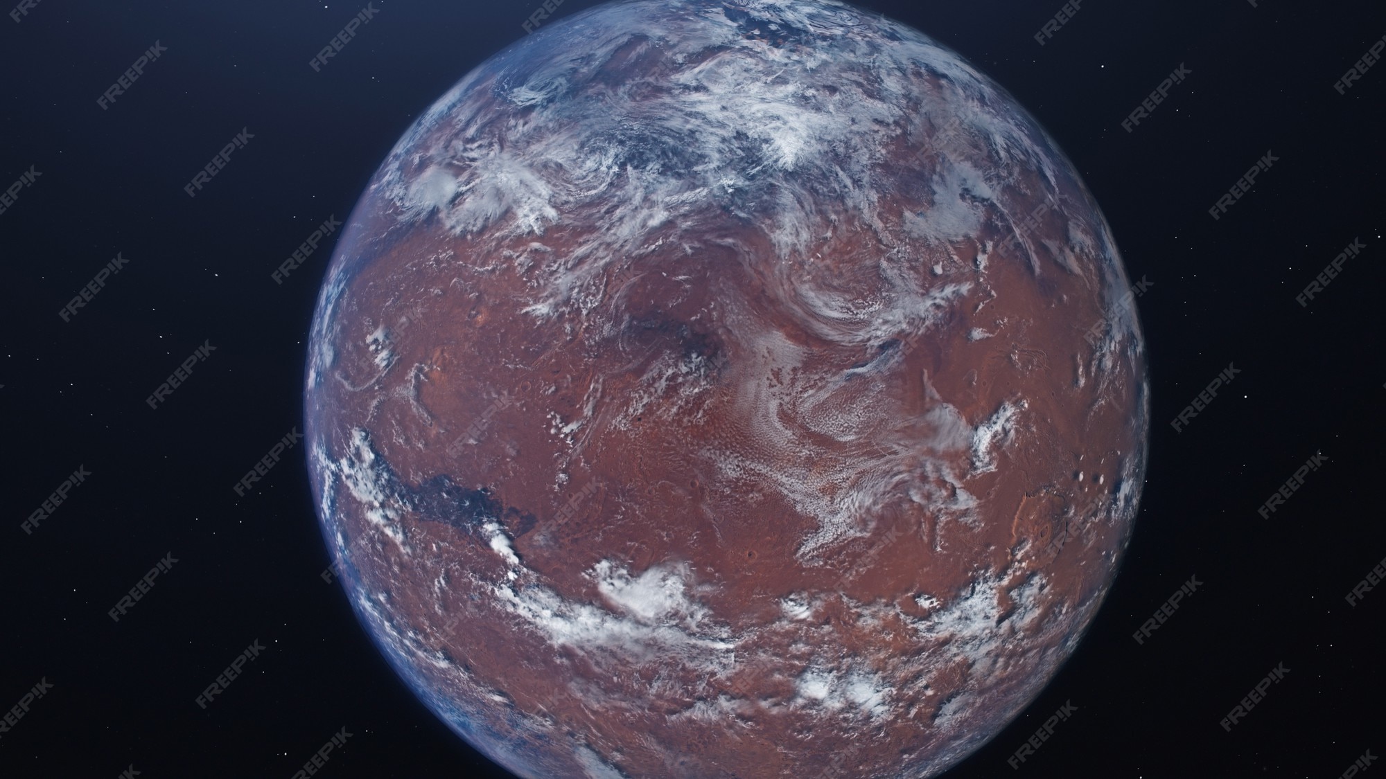 Premium Photo | 3d rendering of the process of terraforming mars Premium Photo | 3d rendering of the process of terraforming mars