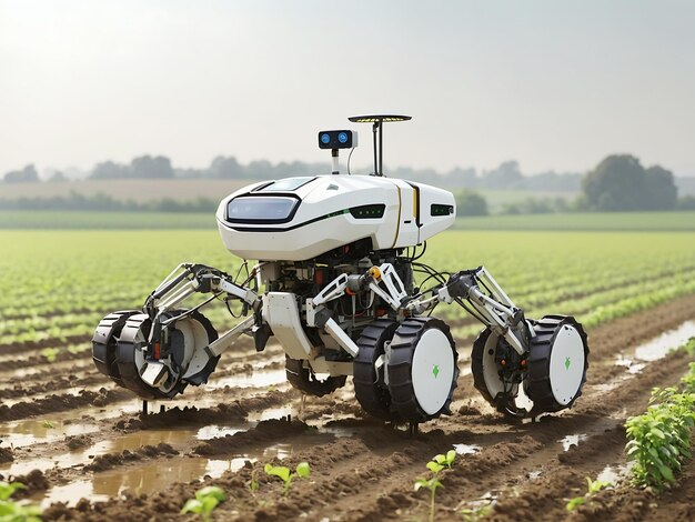 Premium AI Image | 3d rendering robot working ai Generated Premium AI Image | 3d rendering robot working ai Generated