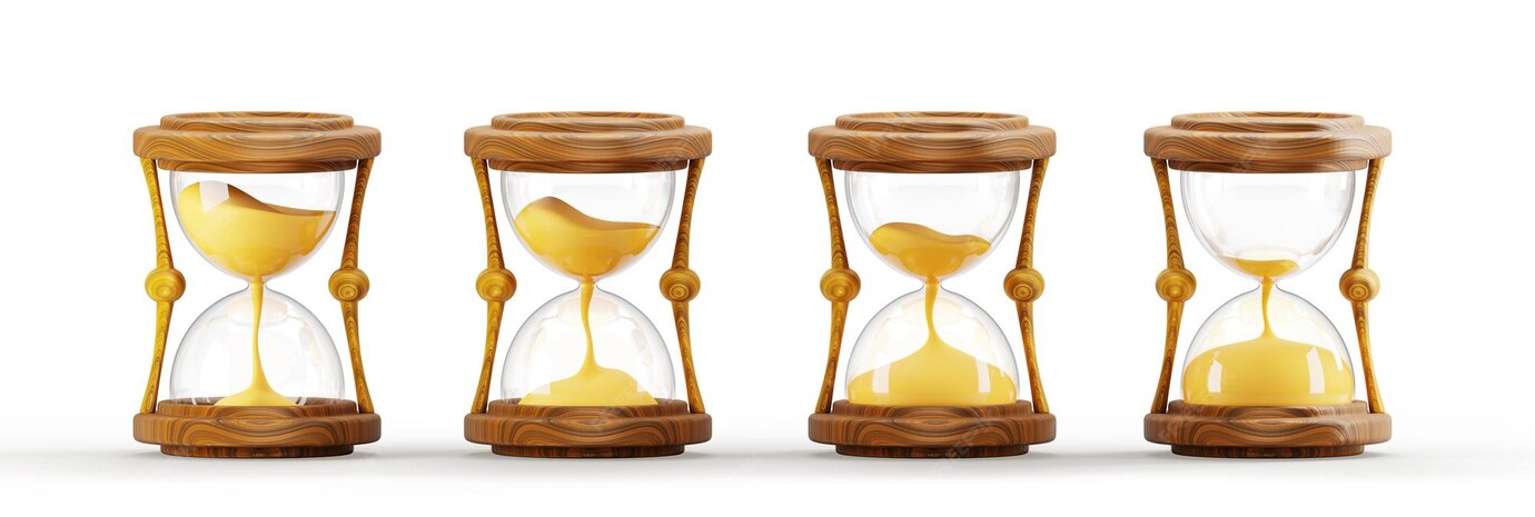 Premium Photo | 3d set of hourglass animation sprite sheet render icon ...