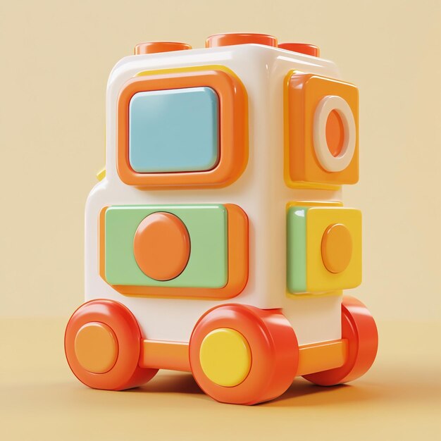 3d Toy Block Icon Building And Construction Toy Illustration Logo Premium Ai Generated Image