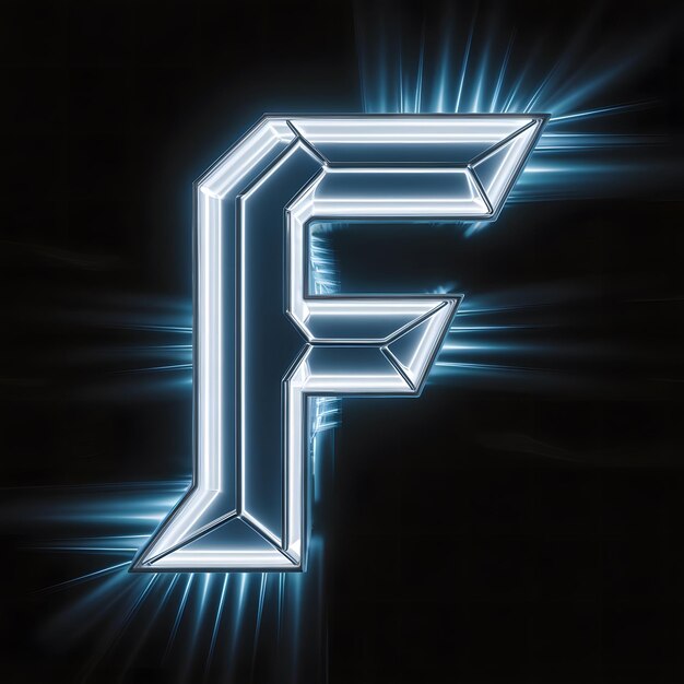 3D view of the letter F in a futuristic style Ai Generate | Premium AI ... 3D view of the letter F in a futuristic style Ai Generate | Premium AI ...
