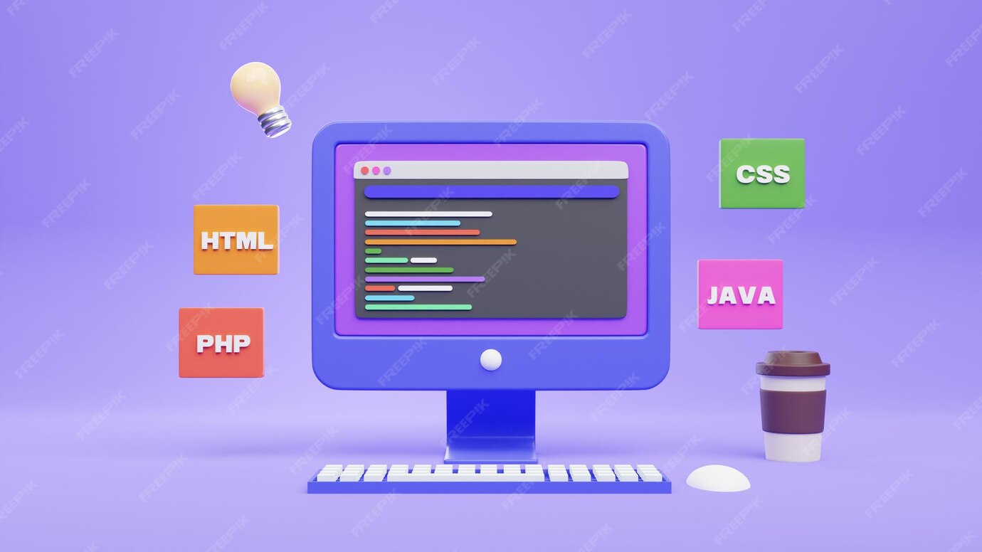 Premium Photo 3d Web Development Dashboard Data Html Php Css Programming Language 