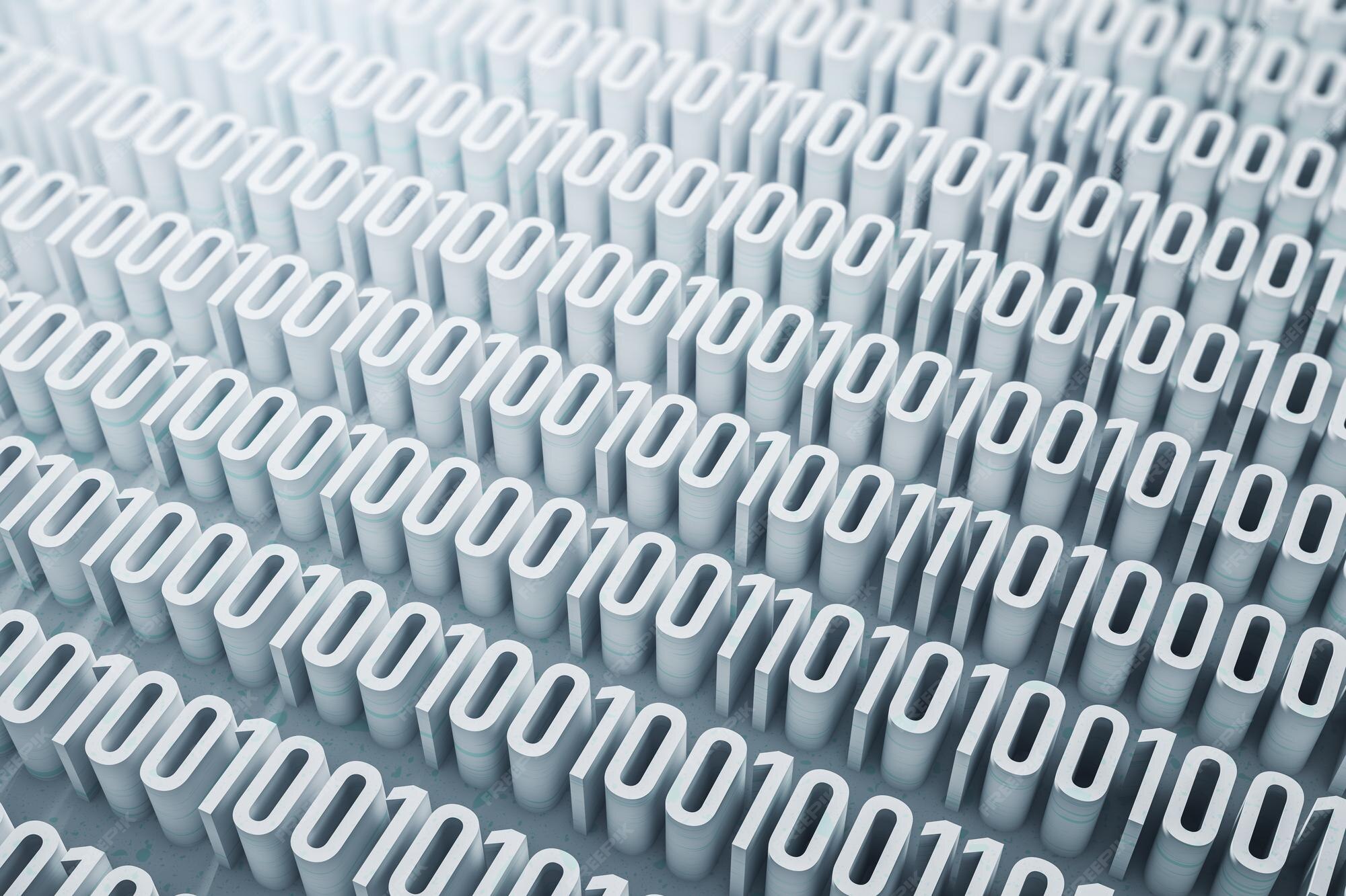 Premium Photo | Abstract 10 white coding background Technology and programming concept 3D Rendering