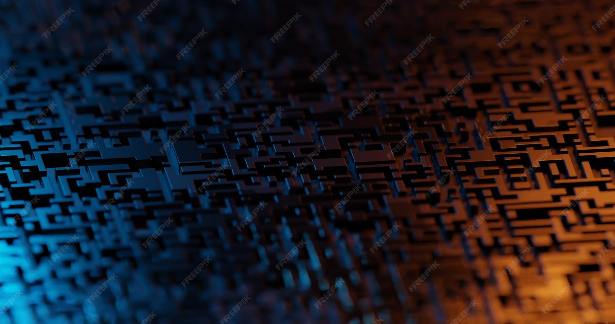 Premium Photo | Abstract 3d design background with gpu cpu technology pattern of lines circuit ...