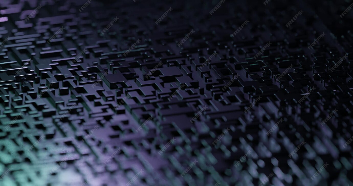 Premium Photo | Abstract 3d design background with gpu cpu technology pattern of lines circuit ...