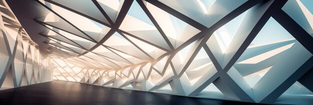 Premium Photo Abstract Architectural Shadows Creating Geometric Patterns And Forms Adding A