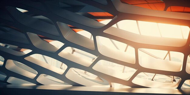 Premium Photo Abstract Architectural Shadows Creating Geometric Patterns And Forms Adding A