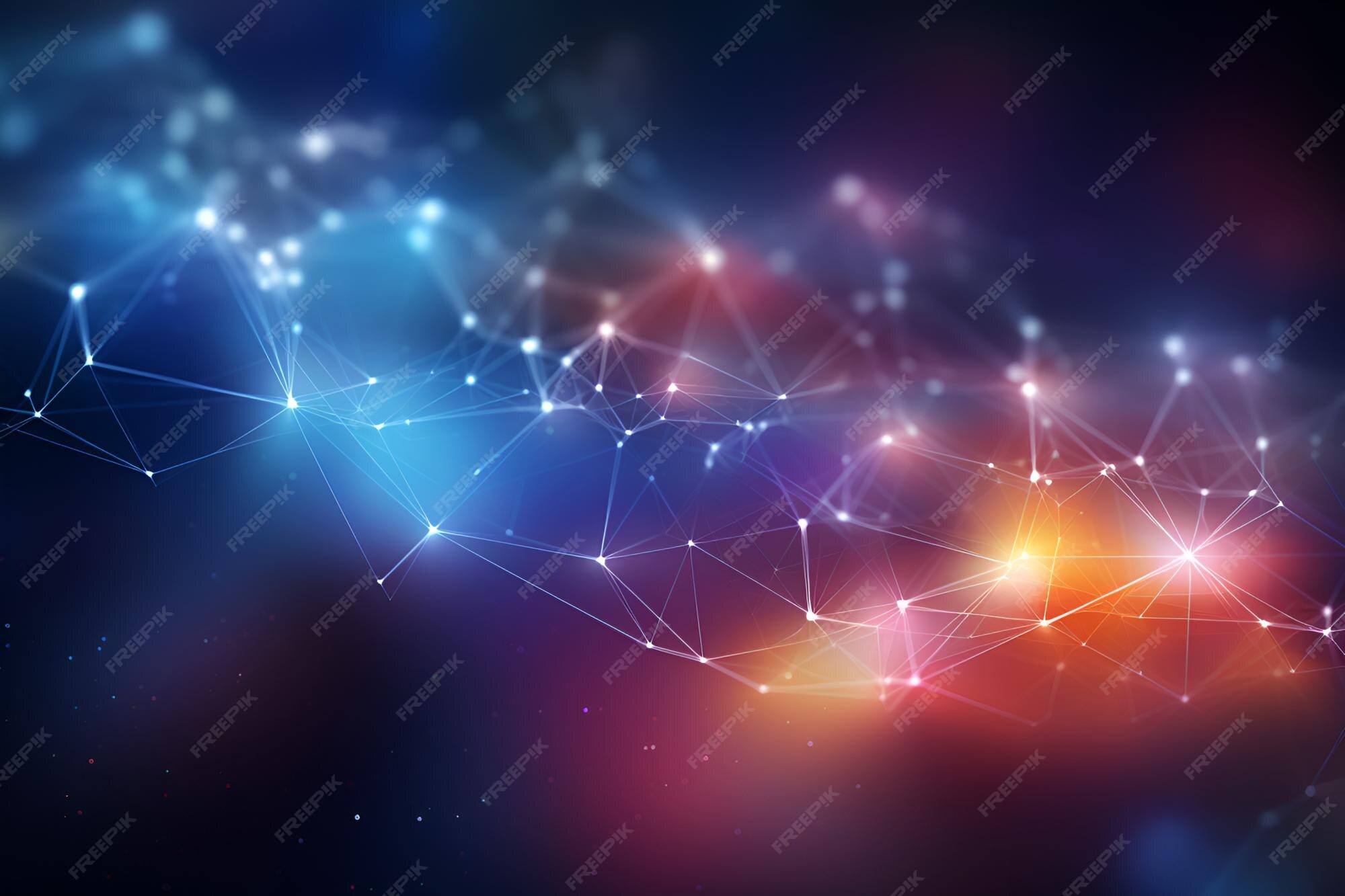 Premium Ai Image Abstract Background Connection Concept On Bright Background With