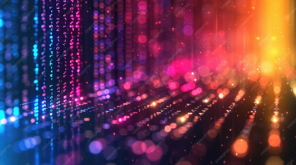 A abstract background of of development software javascript code react ...