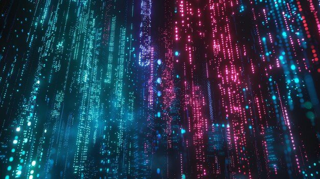 Abstract background of digital data data analysis and access to digital data digital cyberspace ...