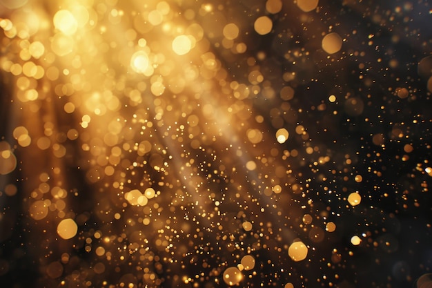 Premium Photo | Abstract background of flickering gold particles and ... Premium Photo | Abstract background of flickering gold particles and ...