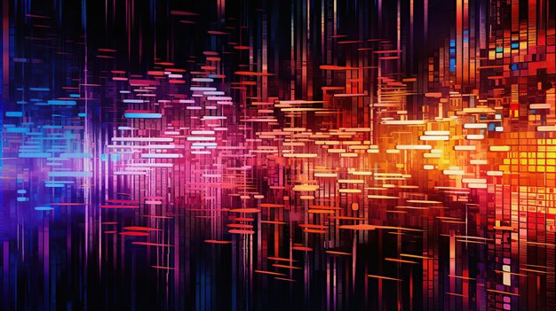 Premium Ai Image Abstract Background Representation Of Binary Code And Digital Data Generative Ai