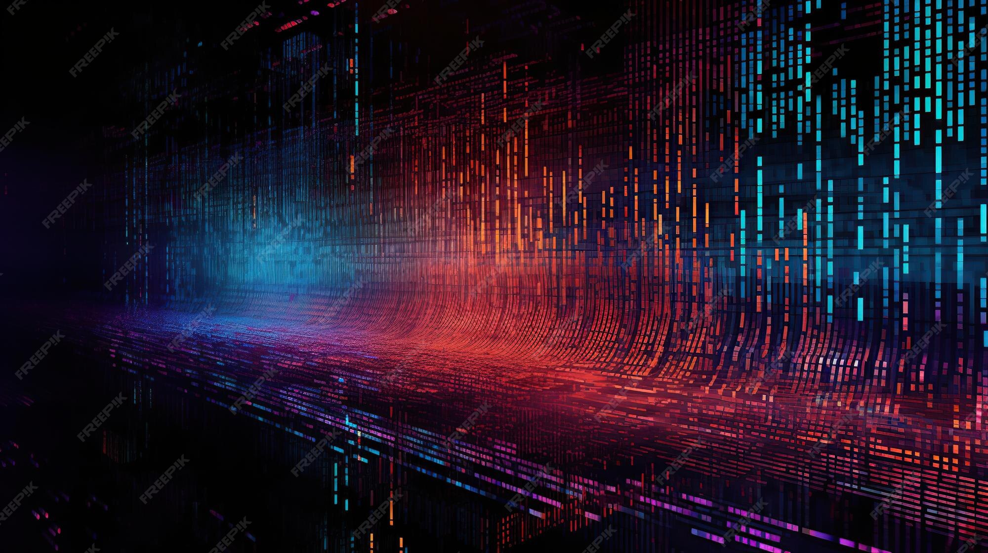 Premium Ai Image Abstract Background Representation Of Binary Code And Digital Data Generative Ai