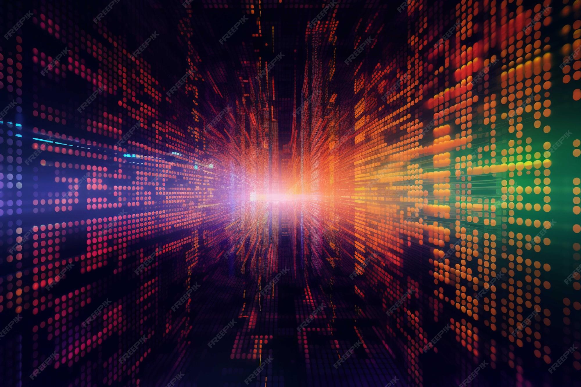 Premium Ai Image Abstract Background With Binary Code Computer Generated Abstract Background