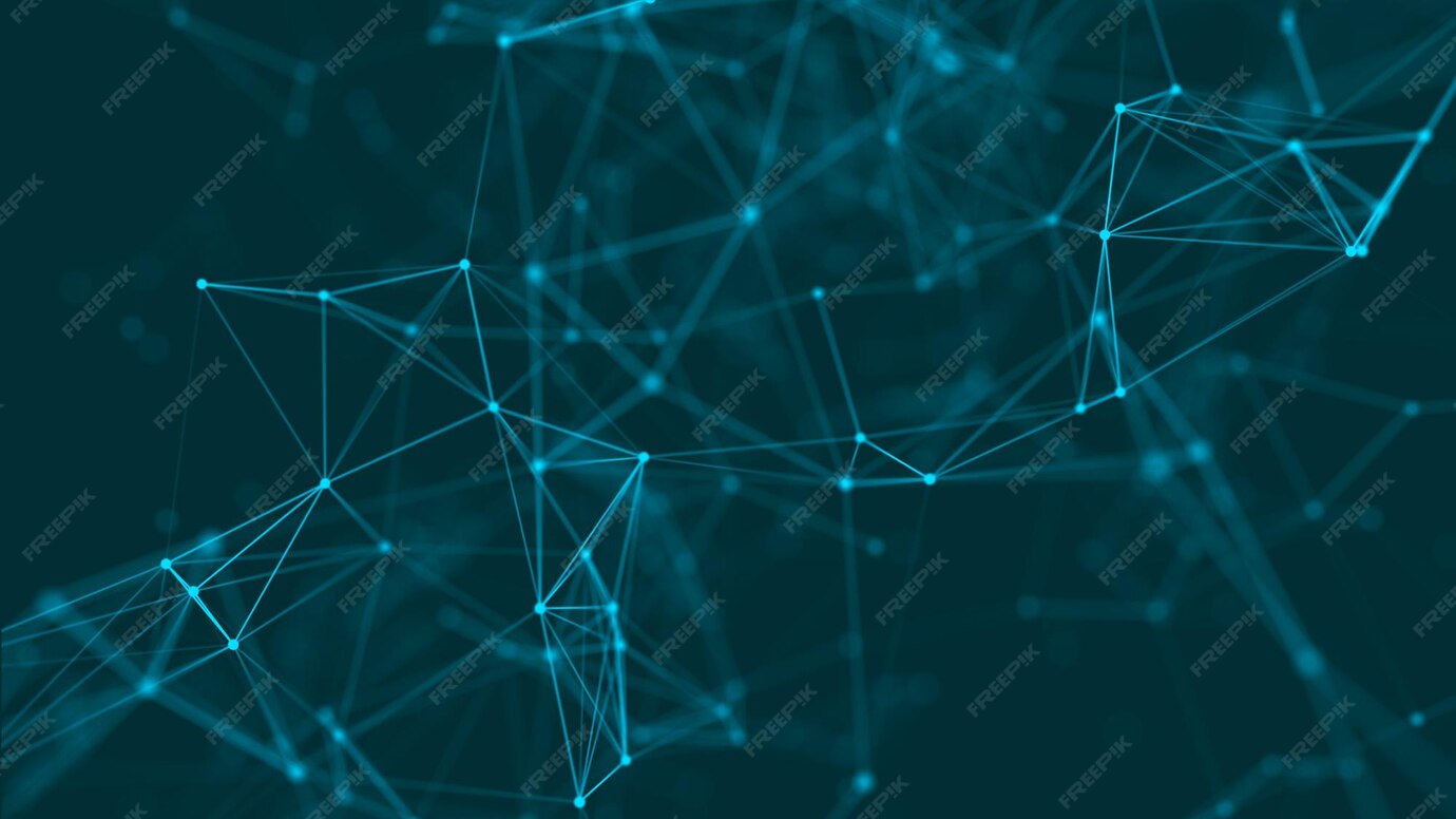 Premium Photo Abstract Background With Connecting Dots And Lines Distribution Of Triangular