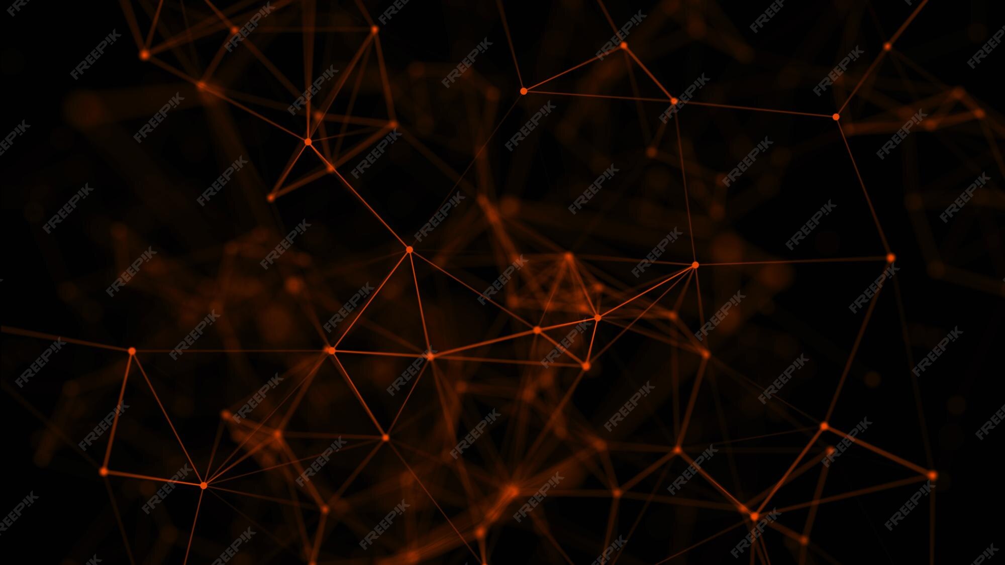 Premium Photo Abstract Background With Connecting Dots And Lines Distribution Of Triangular