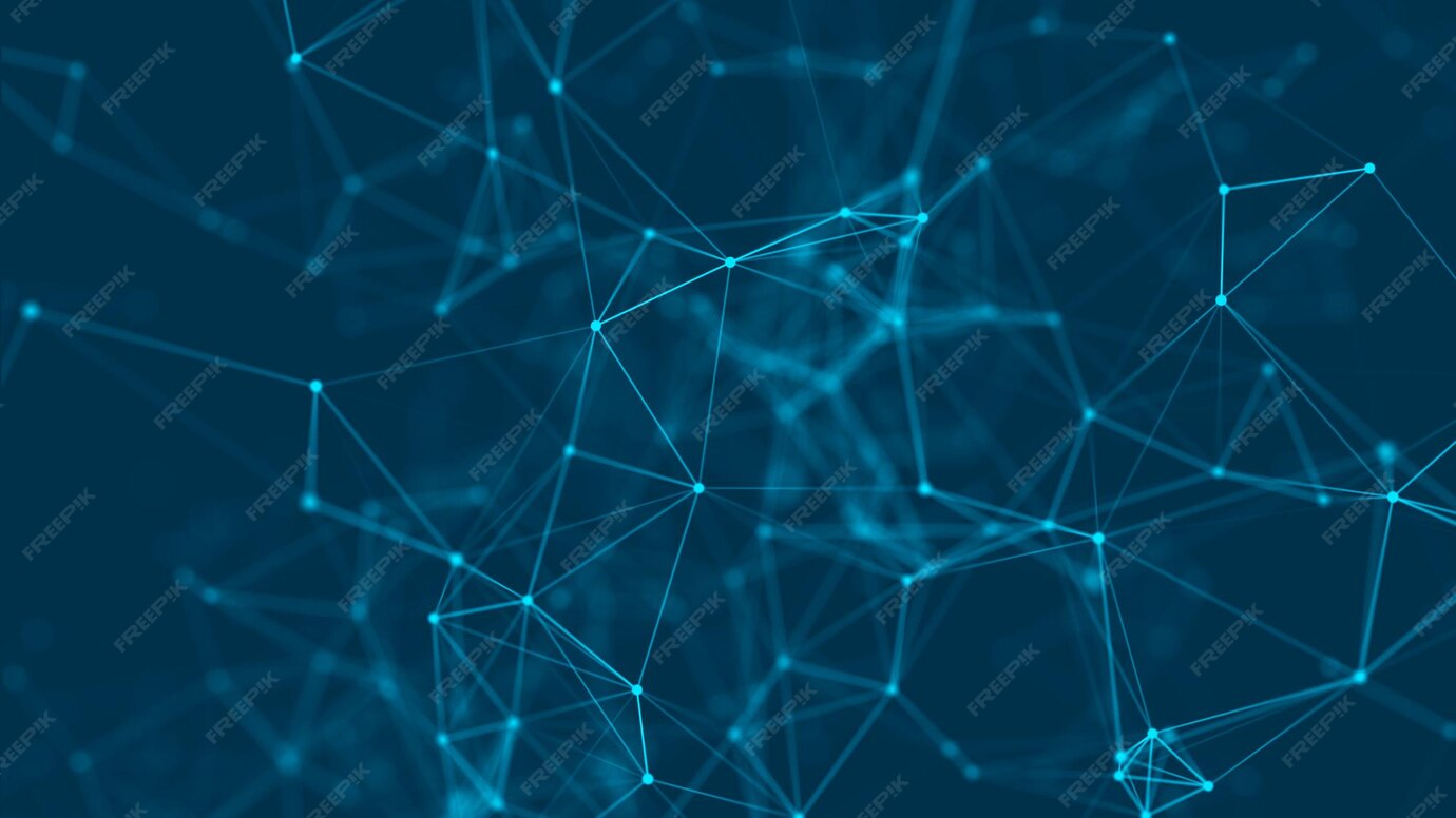 Premium Photo Abstract Background With Connecting Dots And Lines Distribution Of Triangular