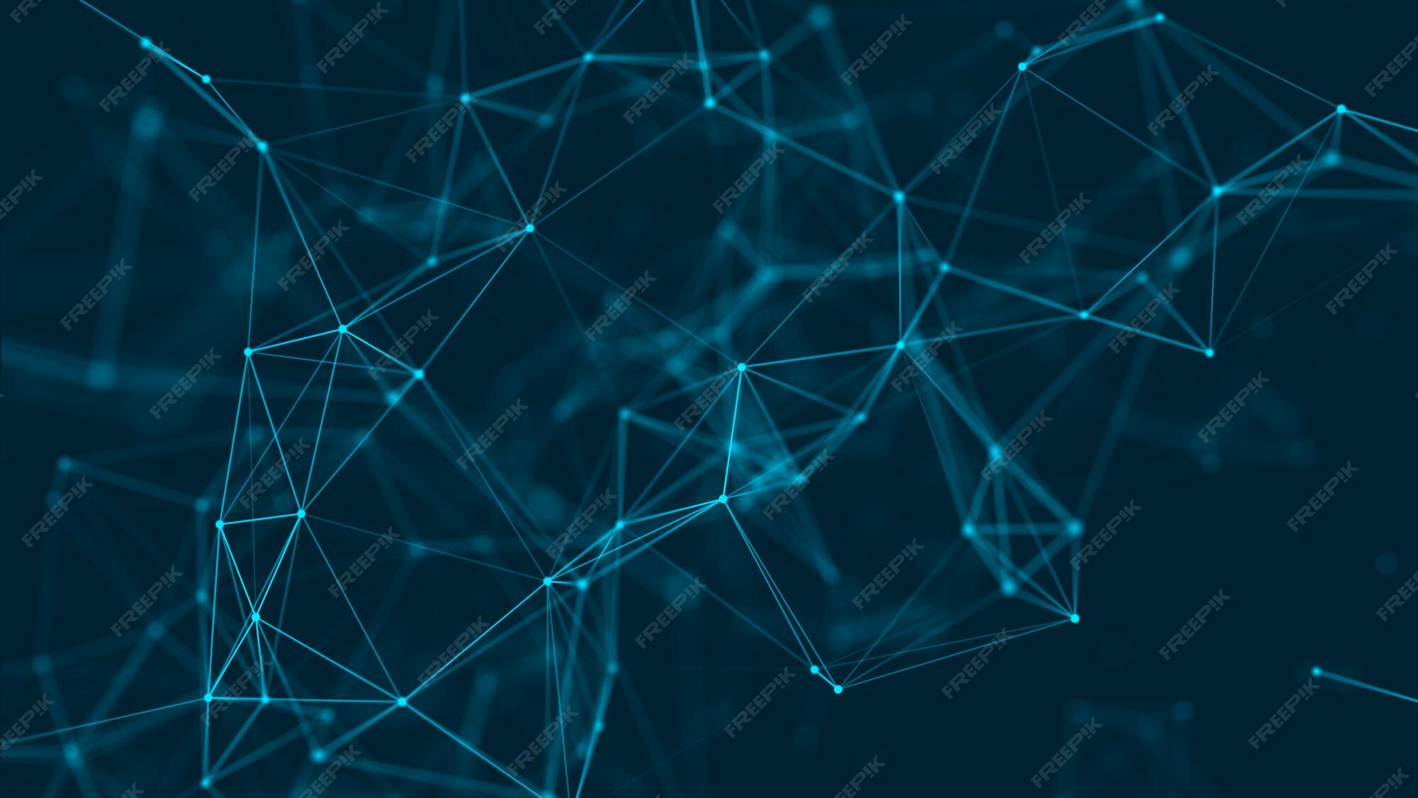 Premium Photo Abstract Background With Connecting Dots And Lines Distribution Of Triangular