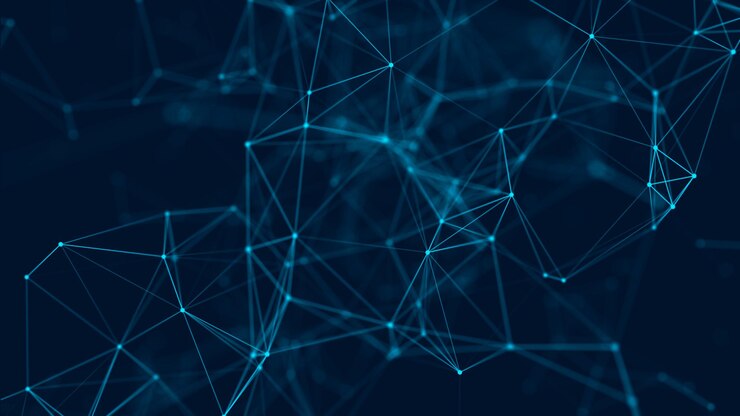 Premium Photo Abstract Background With Connecting Dots And Lines Distribution Of Triangular