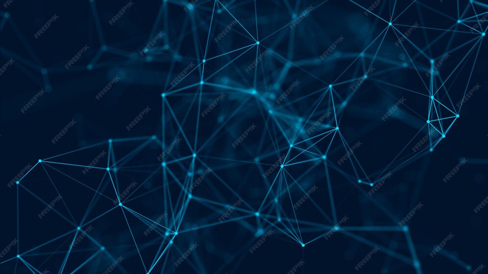 Premium Photo Abstract Background With Connecting Dots And Lines Distribution Of Triangular