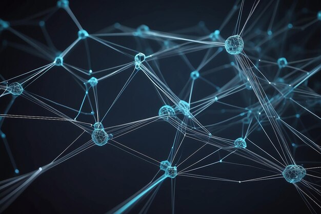 Premium Photo | Abstract background with connecting dots and lines Network connection structure ...