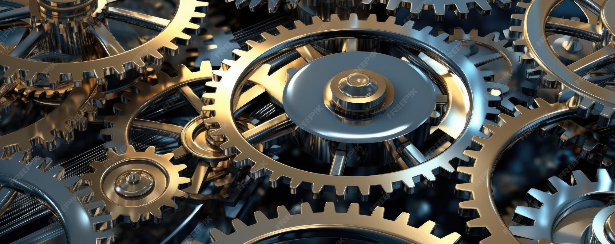 Premium AI Image | Abstract background with intersecting gears and ... Premium AI Image | Abstract background with intersecting gears and ...