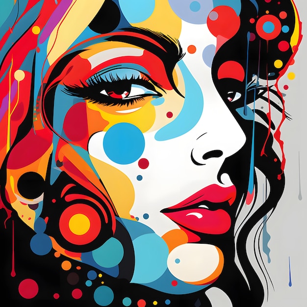 Premium AI Image | Abstract beautiful composition Premium AI Image | Abstract beautiful composition