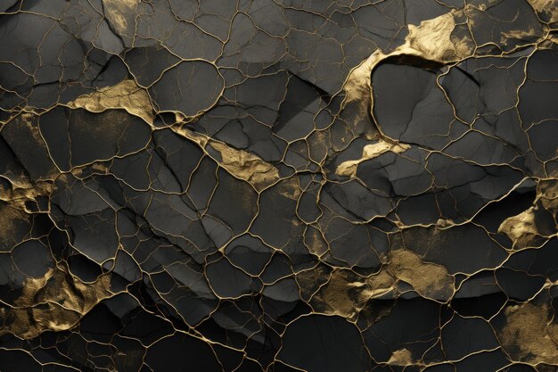 Premium AI Image | Abstract black gold background Premium AI Image | Abstract black gold background