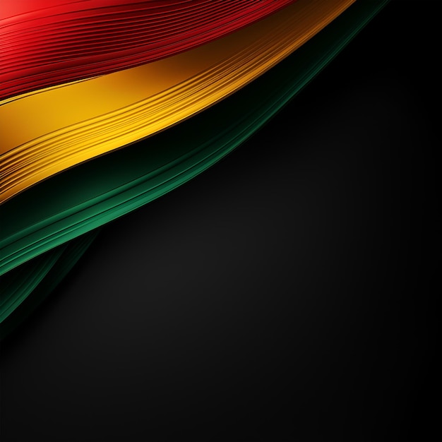 Premium Photo Abstract Black Red Yellow Green Black History Month Color Background Ai Generated