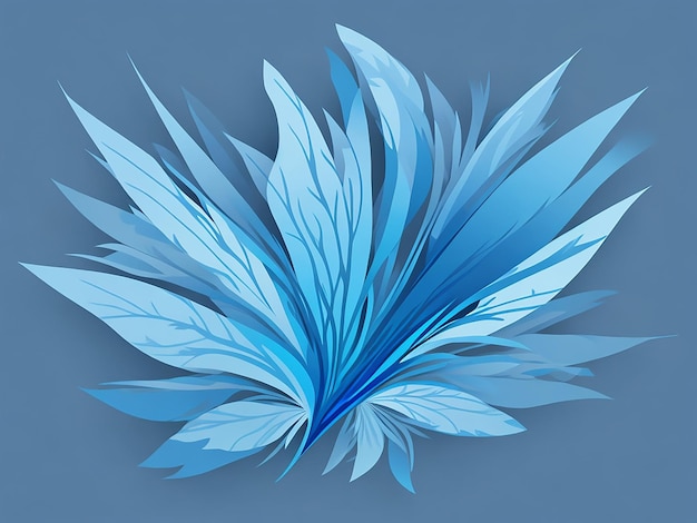 Premium AI Image | abstract blue gradient background vector with leaf ... Premium AI Image | abstract blue gradient background vector with leaf ...