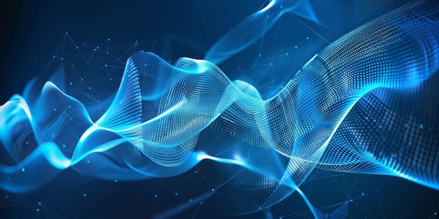 Premium Photo | Abstract blue tech background with digital waves lines Premium Photo | Abstract blue tech background with digital waves lines