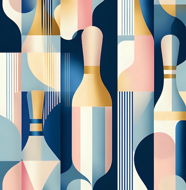 Abstract Bowling Pin Pattern | Premium AI-generated image Abstract Bowling Pin Pattern | Premium AI-generated image