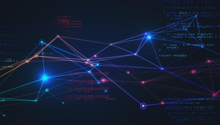 Premium Photo | Abstract coding interface with glowing digital lines on ...