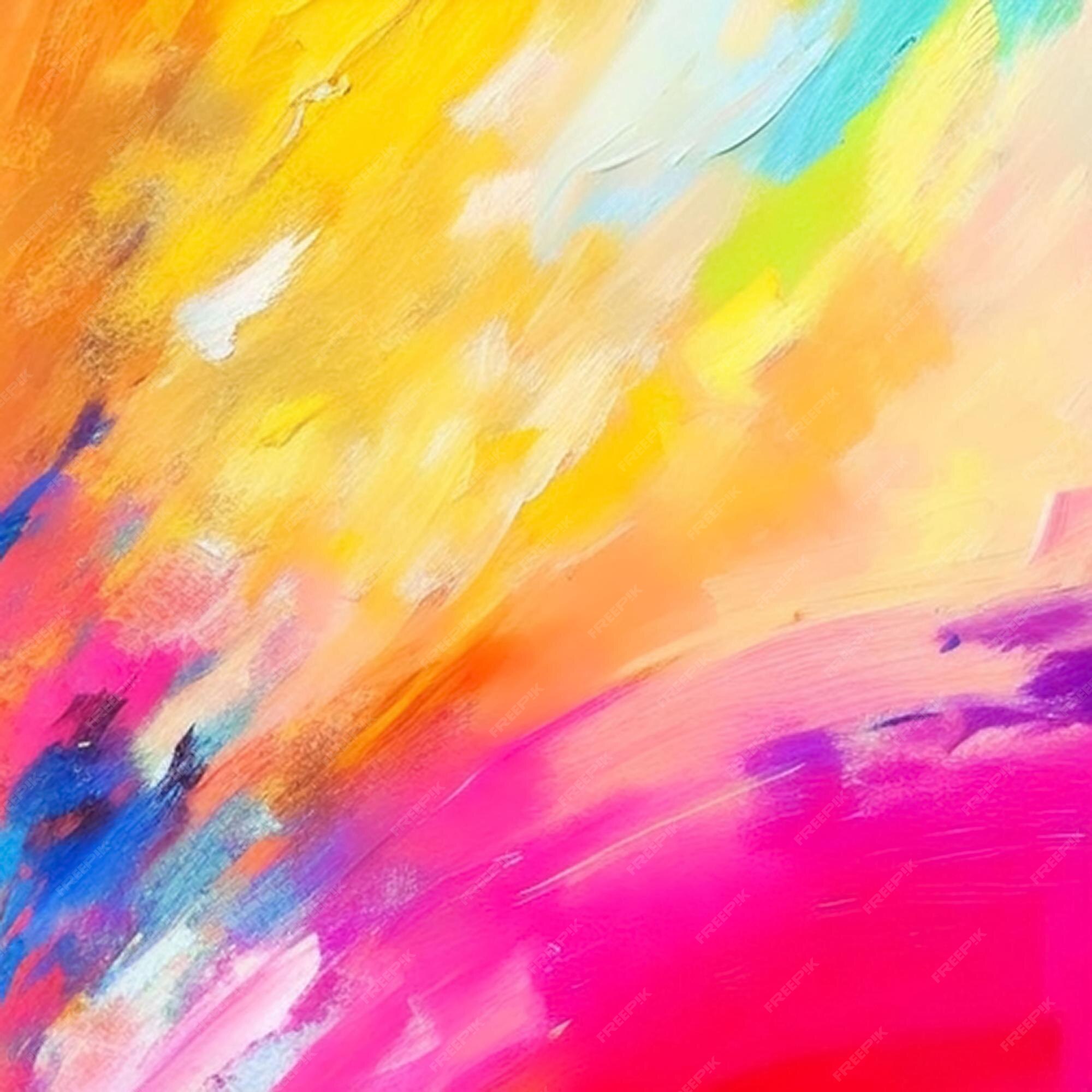 Premium Photo | Abstract colorful oil painting on canvas texture Hand ... Premium Photo | Abstract colorful oil painting on canvas texture Hand ...