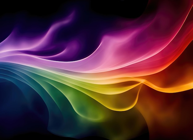 Premium Ai Image Abstract Colorful Wave Background For Design
